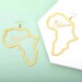 Custom Africa Map Earrings, Name Africa Hoop Earrings, Africa Map ...