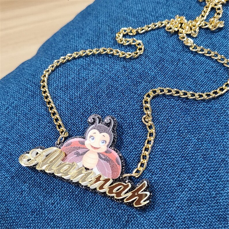 Personalized Character Name Necklace Cartoon Name Necklace - Etsy