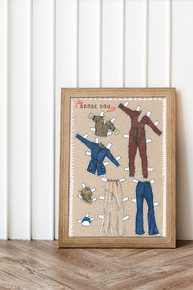 Printable Paper Doll Harry Styles 4 Pages Adore You Video Outfits ...