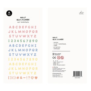 Handwriting #4 | Letters | Sticker Sheets | Stationary | Planner ...