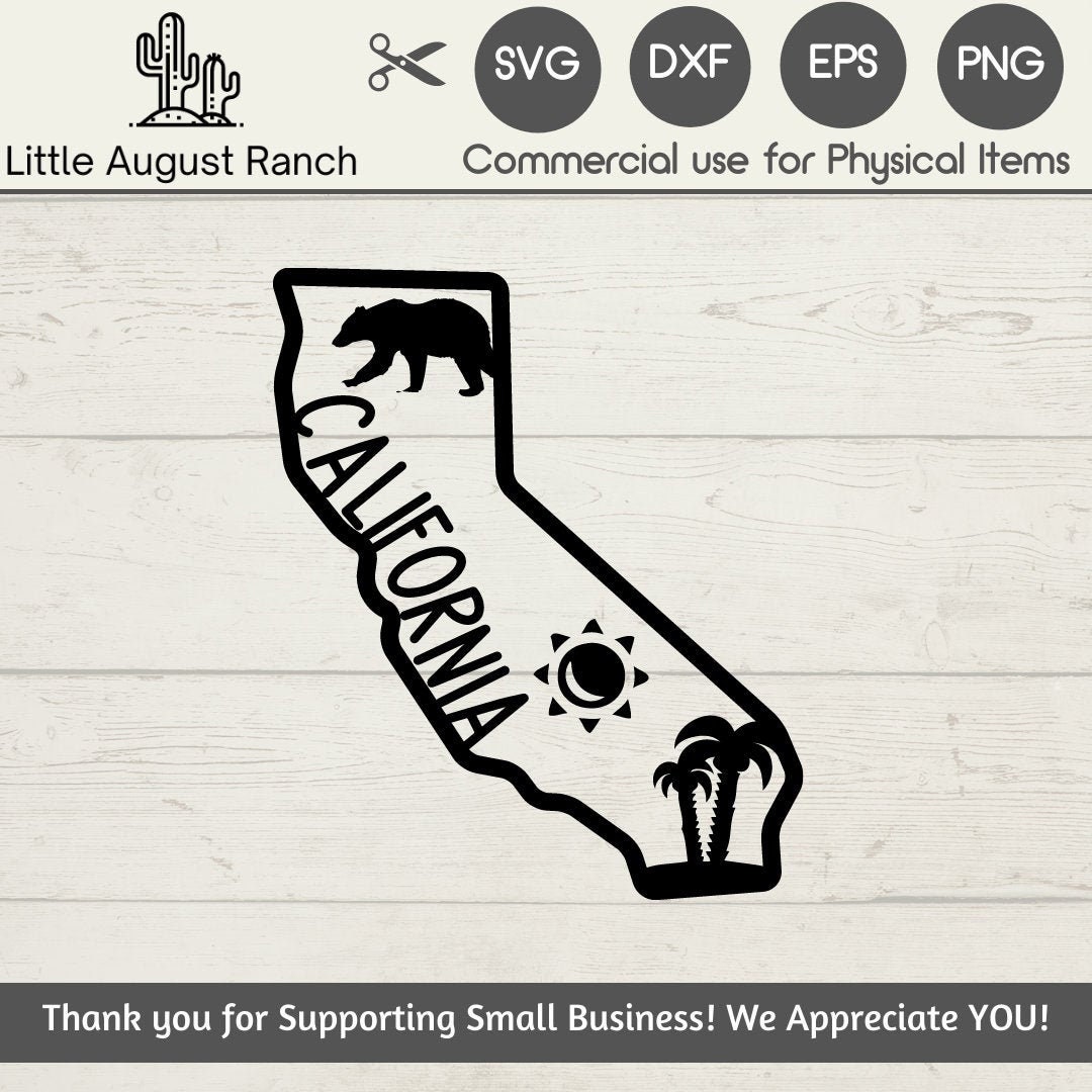 SVG California - SVG California Bear - Svg California Palm Tree - Svg ...