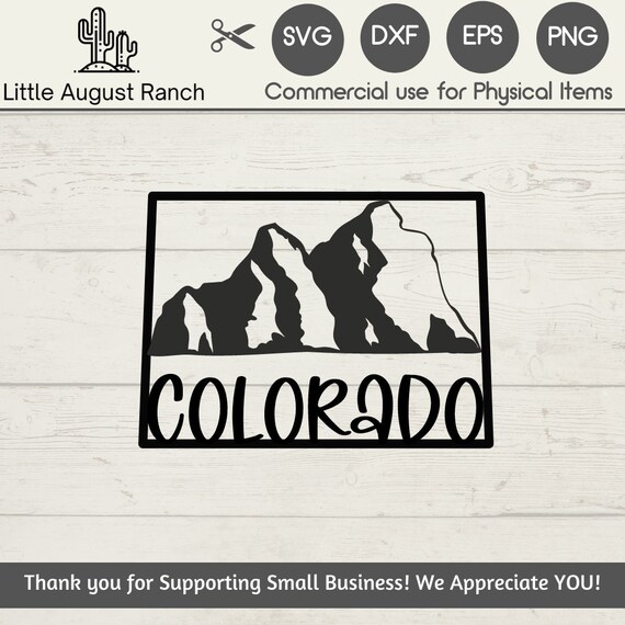 Colorado SVG File Svg Colorado State Colorado Png File | Etsy