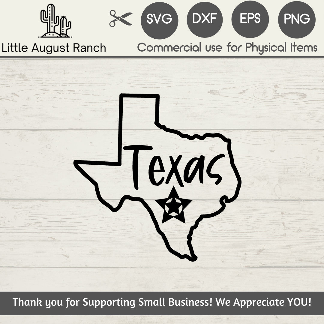 Texas SVG File - Svg Texas State - Texas Png File - Cricut - Silhouette ...