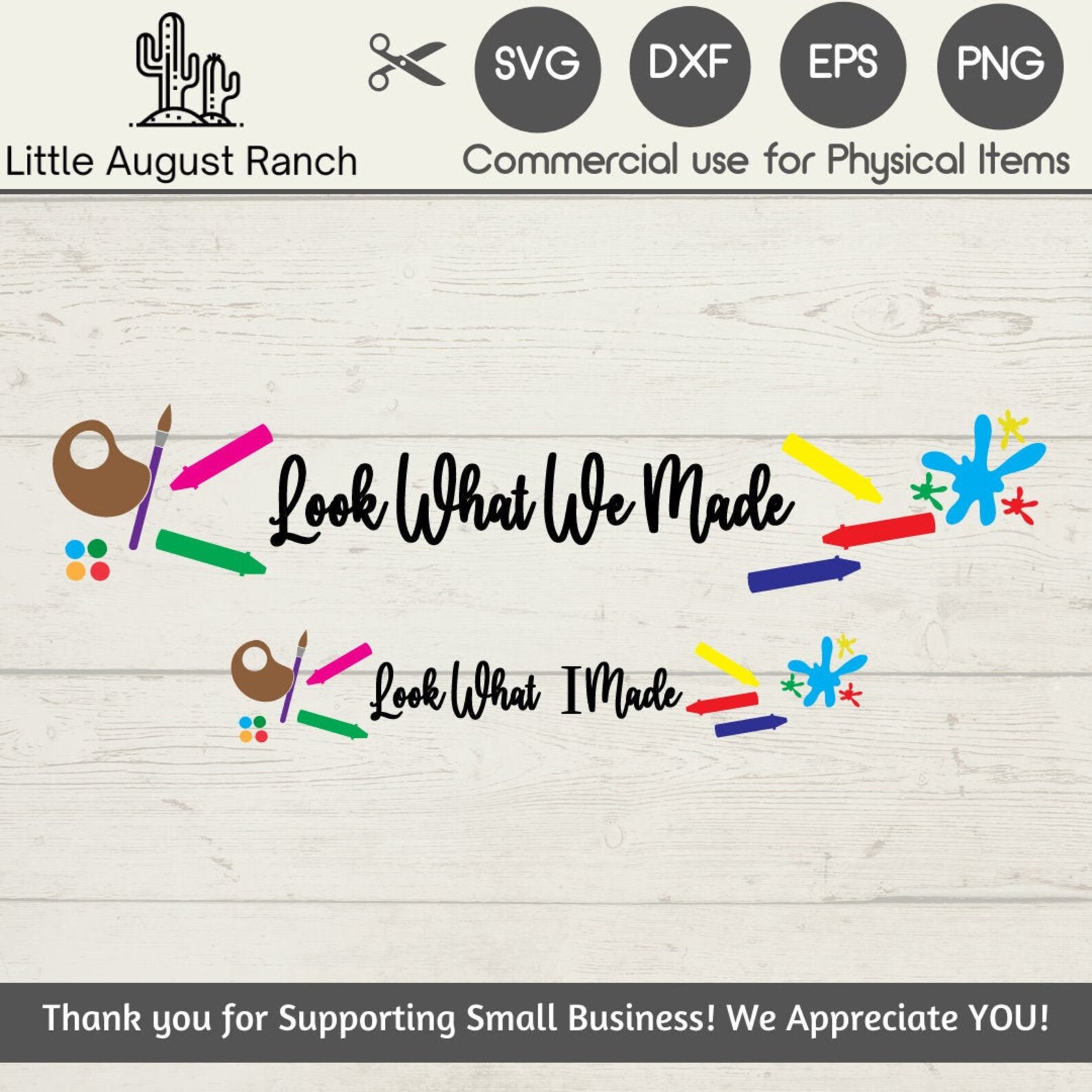 Look What We Made SVG File - Look What I Made SVG Laser File - Kids Art ...