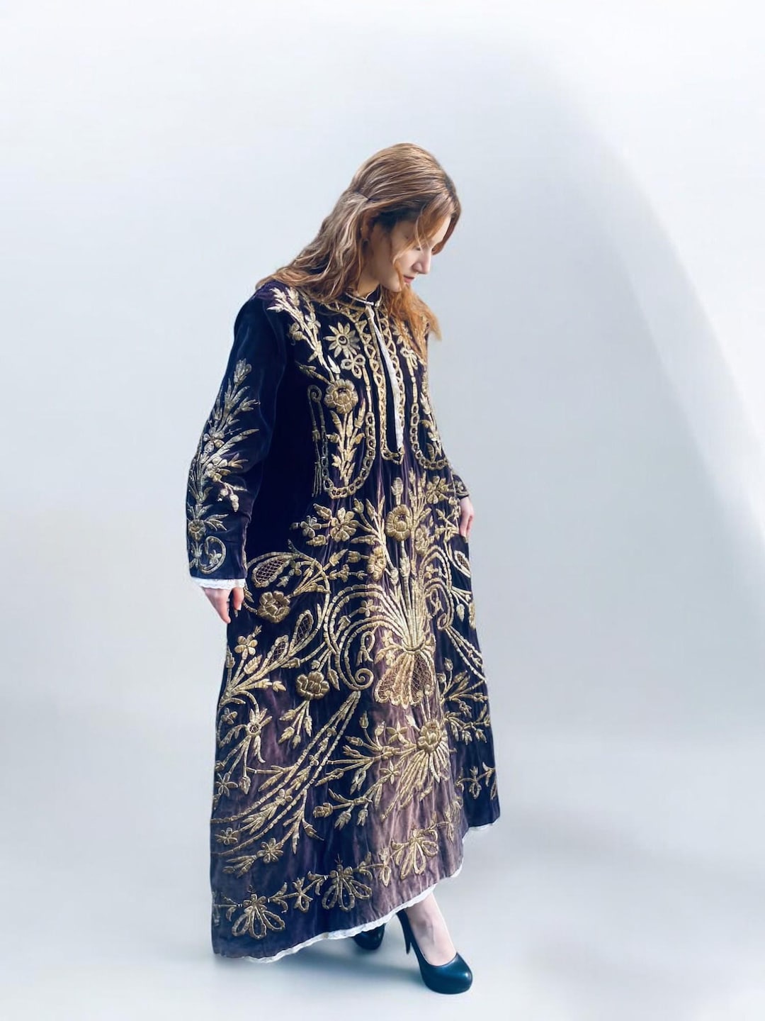 Antique Ottoman Dress, Traditional Turkish Dress, Hand Embroidered ...