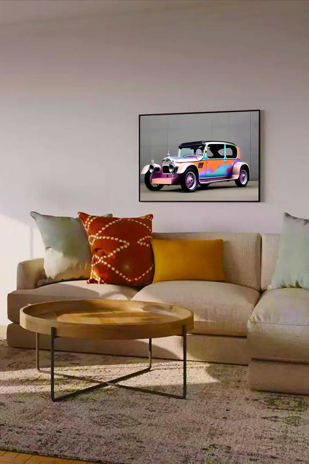 Old Car Painting - Etsy