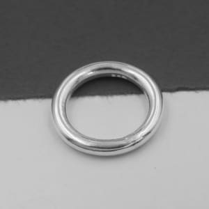 925 Sterling Silver Thick Stacking Ring: Handmade Minimalist Band - Etsy