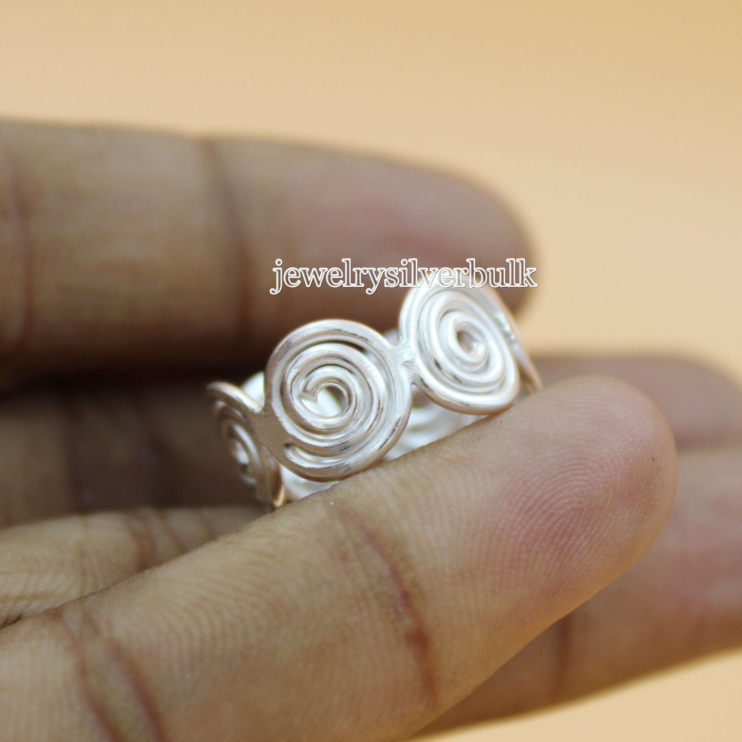 Silver Spiral Ring Wrap Ring Coil Spiral Ring 925 Sterling | Etsy