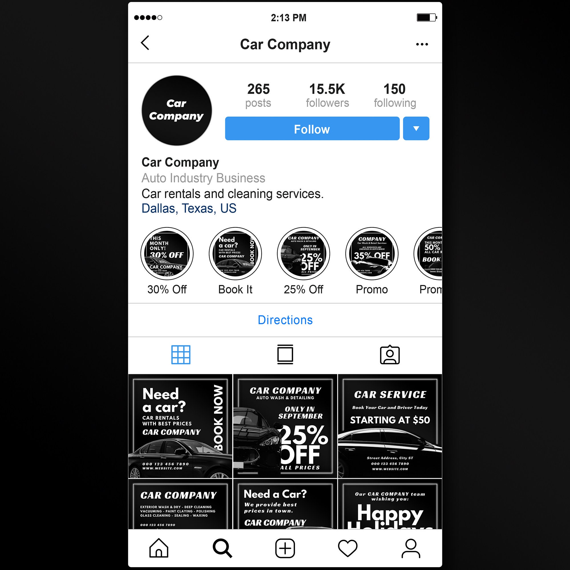 Instagram Post Templates for Car Industry, Automobile, Automotive ...