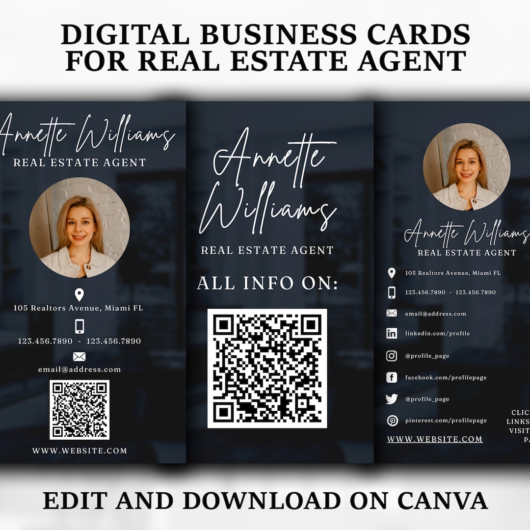 Digital Business Card for Real Estate Agents, Virtual Cards for ...