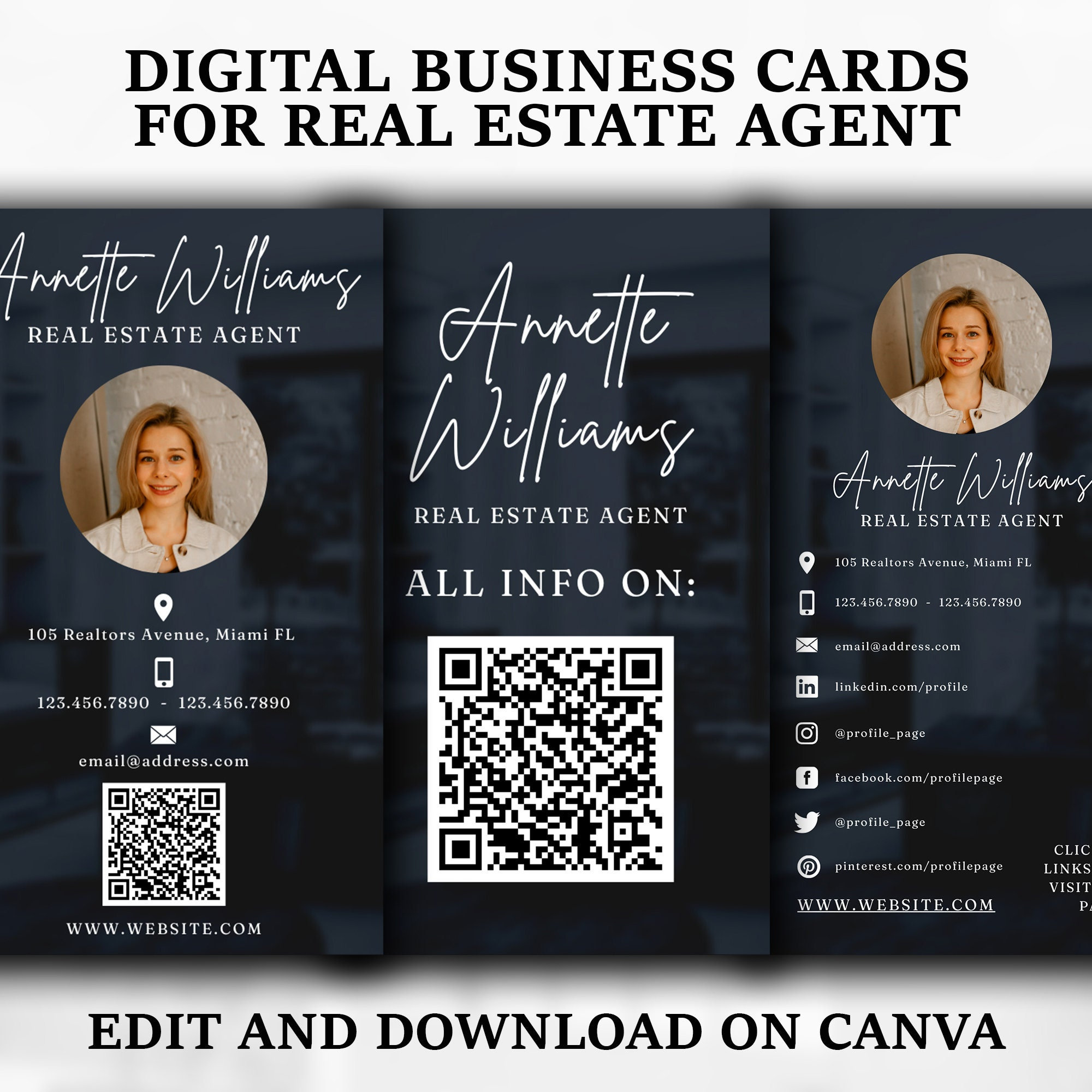 Digital Business Card for Real Estate Agents, Virtual Cards for ...