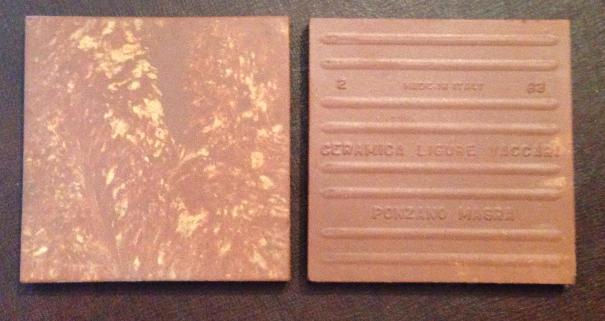 Unglazed Italian Red Terra Cotta Tile With Light Tan Swirls - Etsy