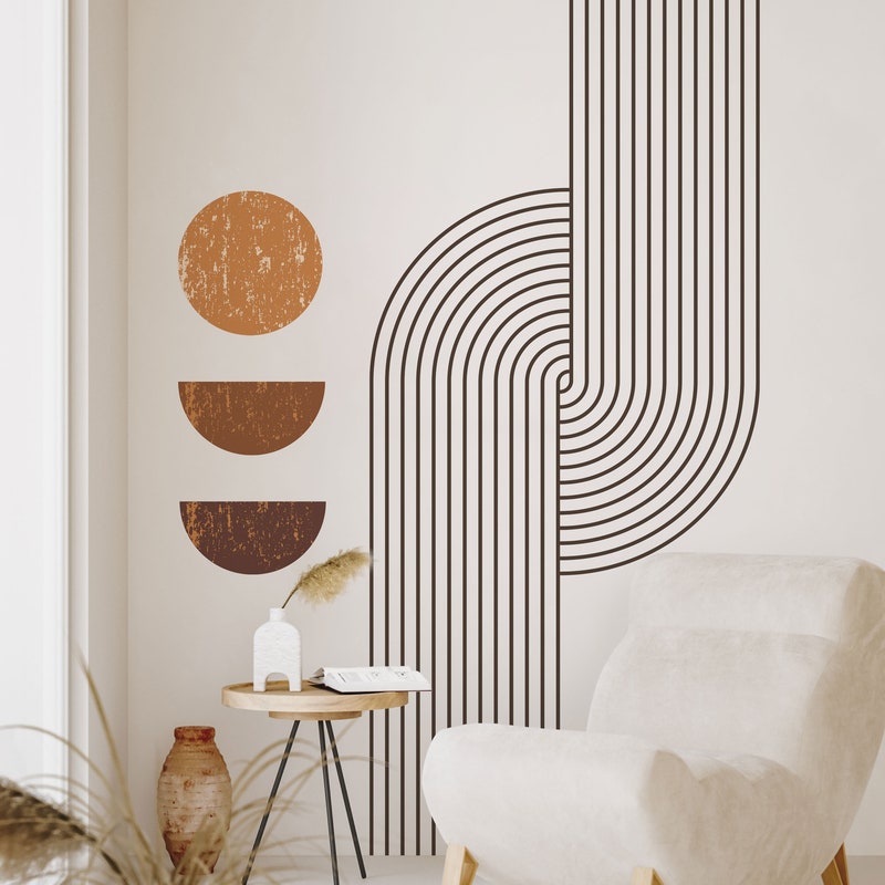 Geometric Wall Decal - Etsy