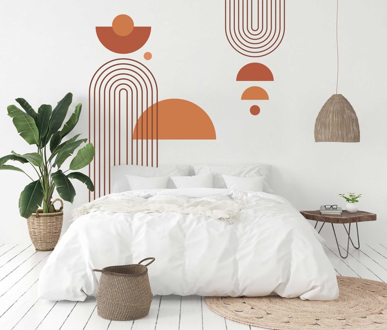Arch Wall Decal | Abstract Shape and Line Art Wall Sticker - Etsy