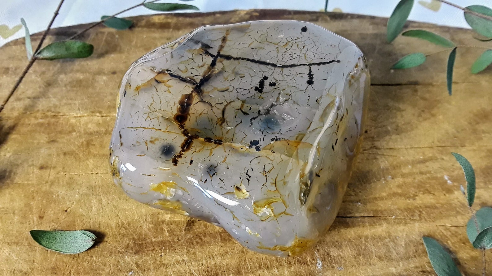 Large Montana Moss Agate 156g | Etsy