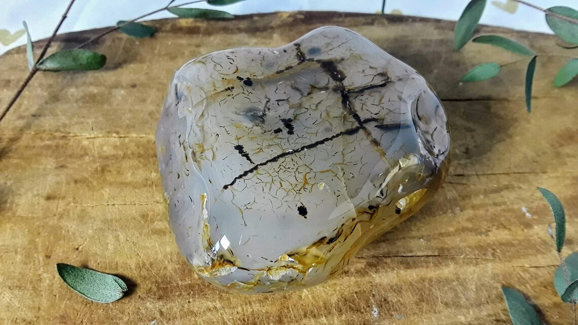 Large Montana Moss Agate 156g | Etsy