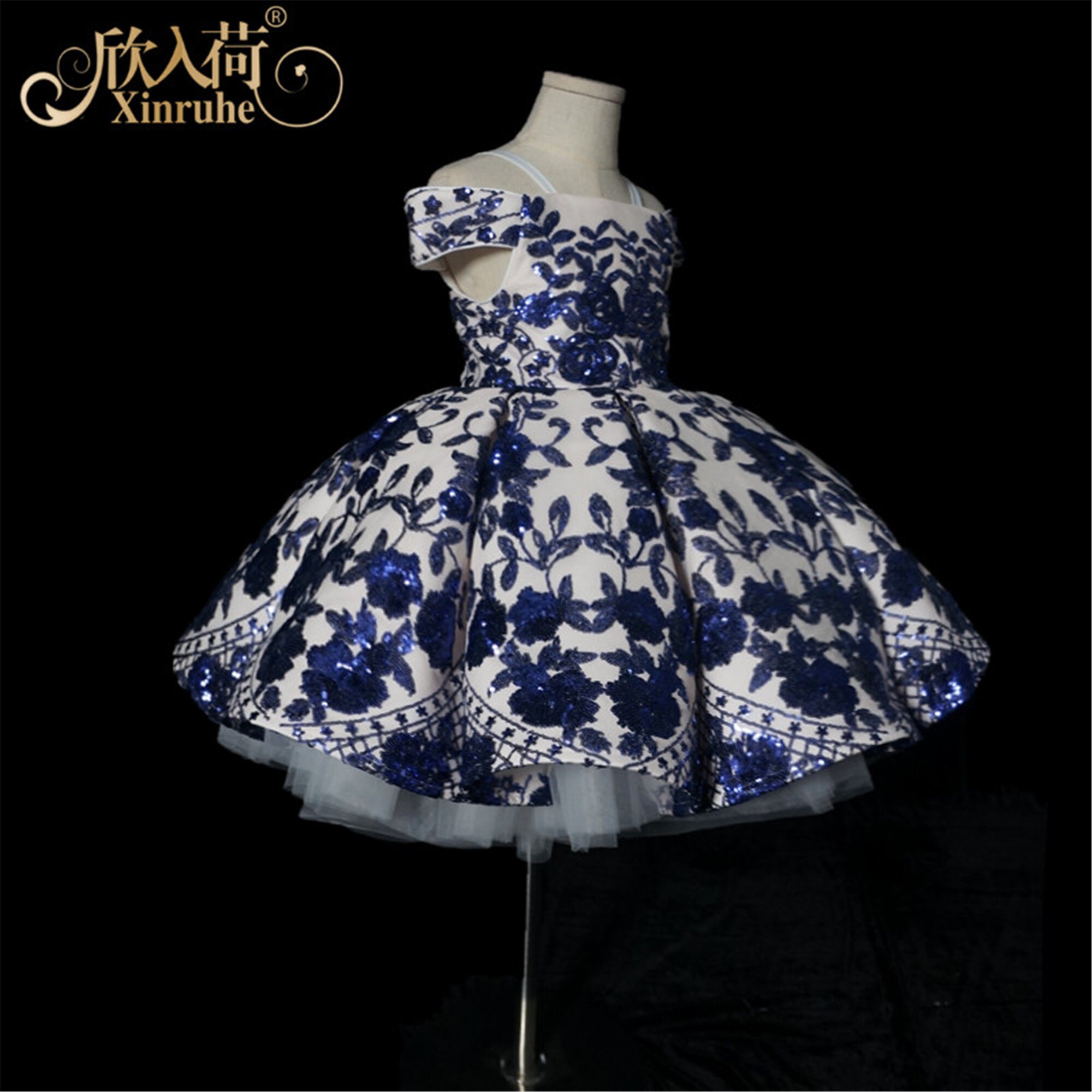 Blue and White Porcelain Dress - Etsy