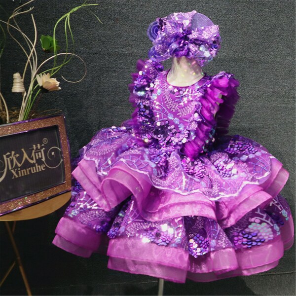 Purple Party Dress - Etsy