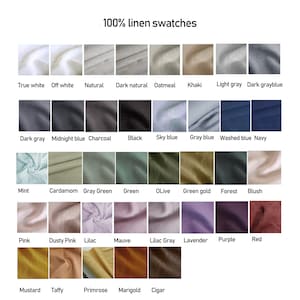 30+ Colours, Natural Pure Linen Noren Door Curtain,linen Curtains With ...