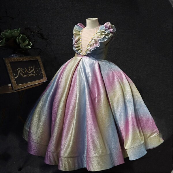 Girls Rainbow Dress - Etsy