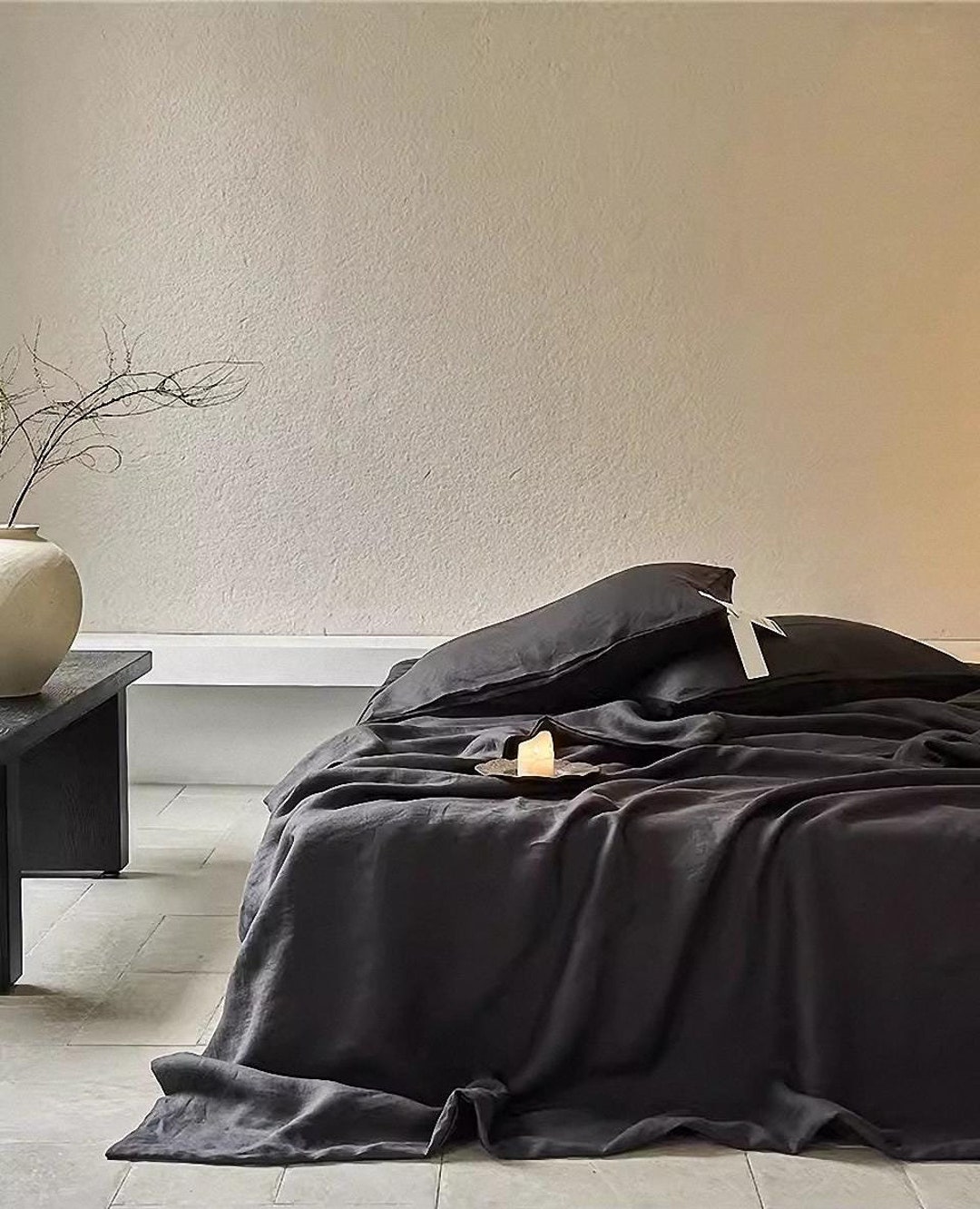 30+ Colors , 100% European Flax Natural Color Linen Flat Bed Sheet ...