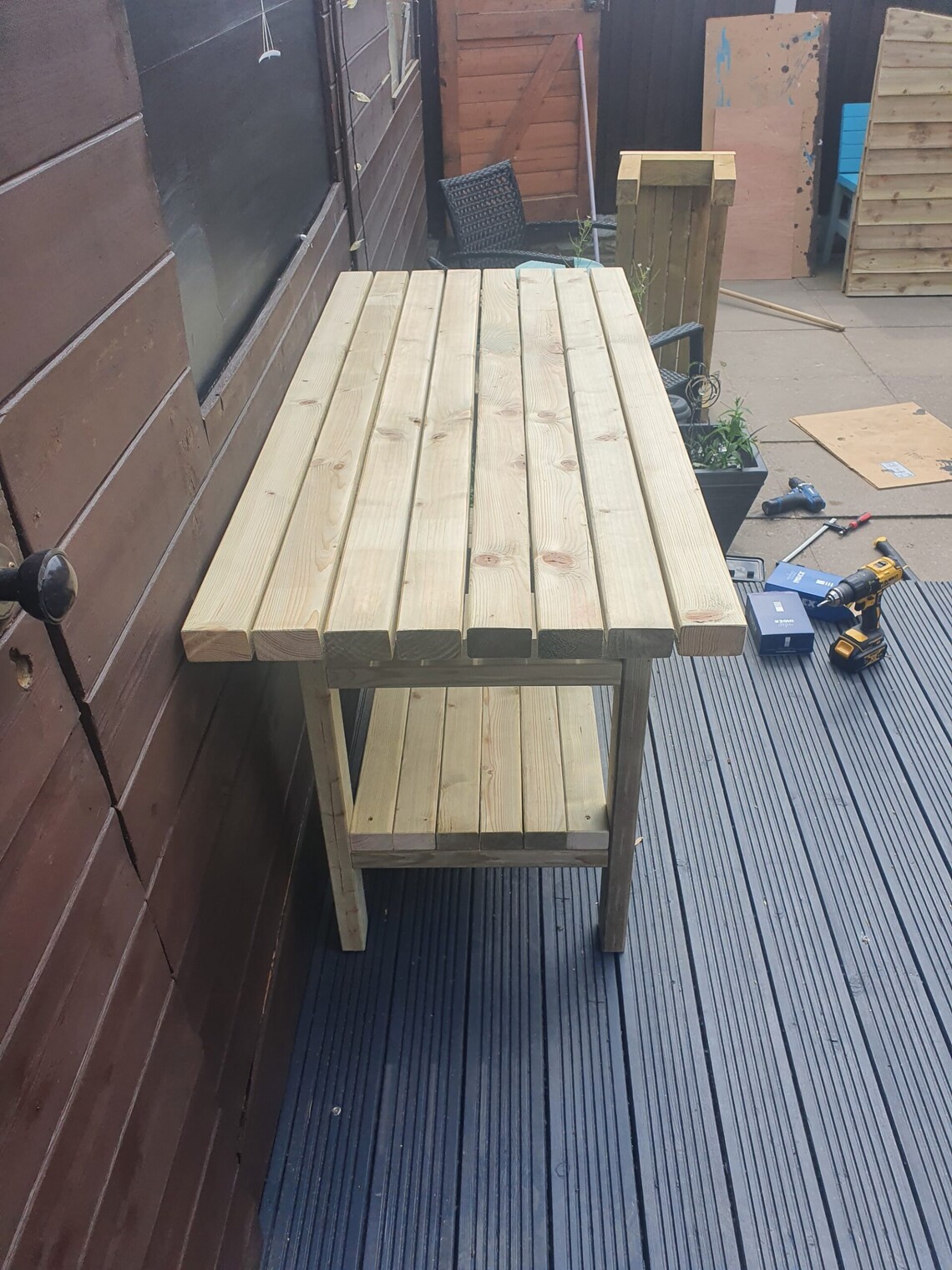 Outdoor Wooden BBQ Pizza Workstation Sturdy Table - Etsy UK