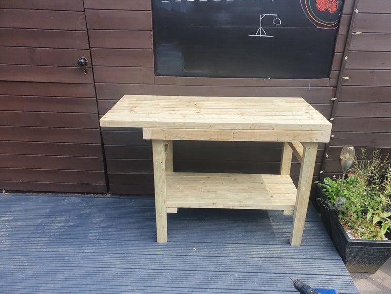 Outdoor Wooden BBQ Pizza Workstation Sturdy Table - Etsy