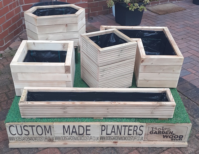 Willow L-shaped Corner Wooden Planter - Etsy UK