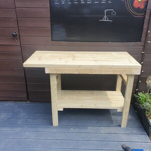 Outdoor Wooden BBQ Pizza Workstation Sturdy Table - Etsy UK