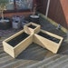 Large Corner Wooden Treated Garden Planter Plant Pot Combi - Etsy UK
