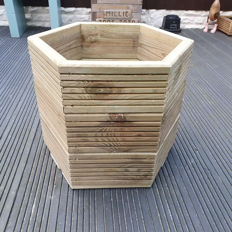 Hexagon Plant Pot - Etsy UK