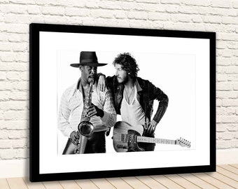 Bruce Springsteen and Clarence Art - Etsy
