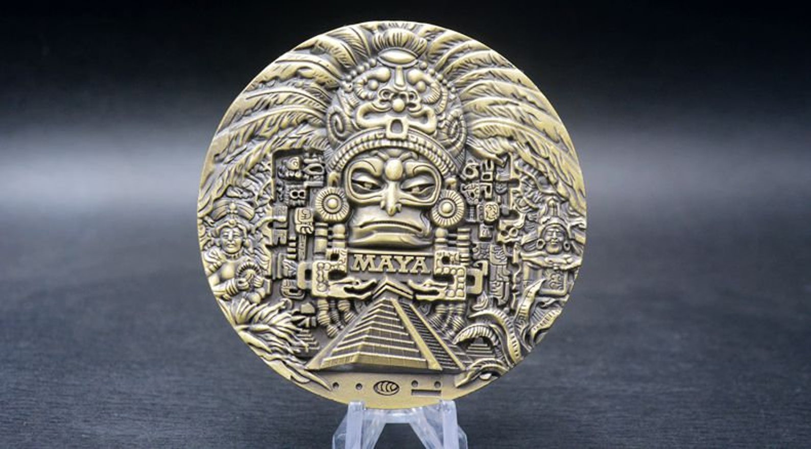 Maya Coin/Mexico Mayan Aztec Bronze Commemorative Coin Mayan | Etsy