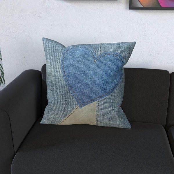 Denim Cushions - Etsy UK