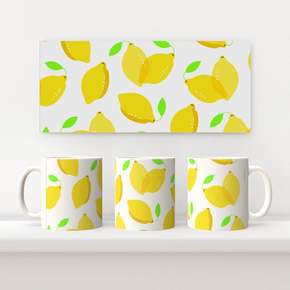 11oz Ceramic Mug - Lemons - Etsy UK