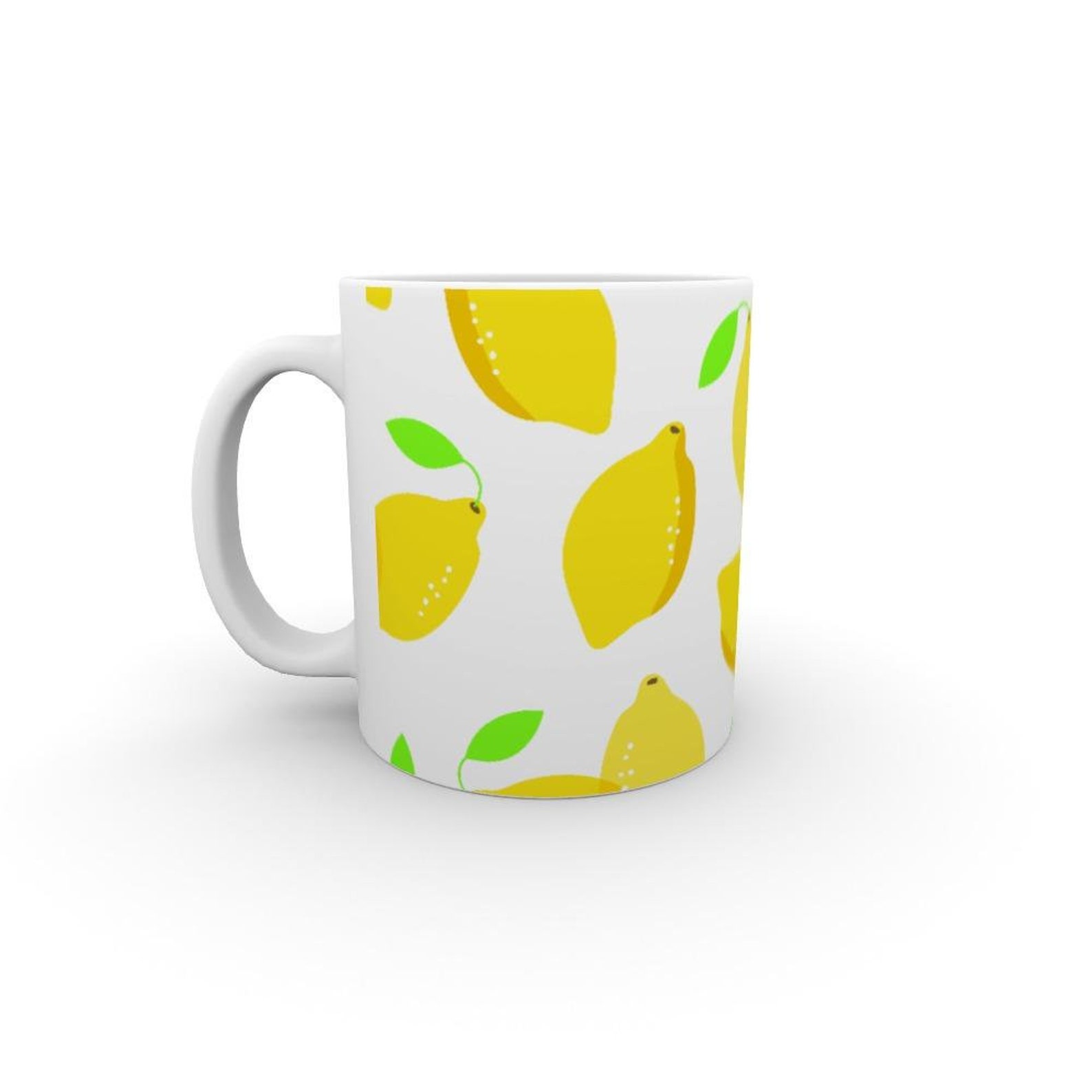 11oz Ceramic Mug Lemons - Etsy UK
