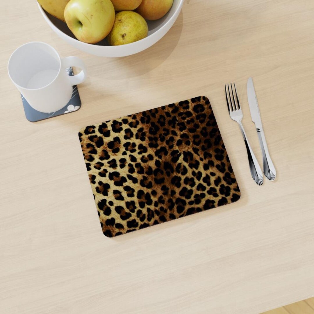 Leopard Print Placemat – Heat Resistant Table Decor - Etsy UK
