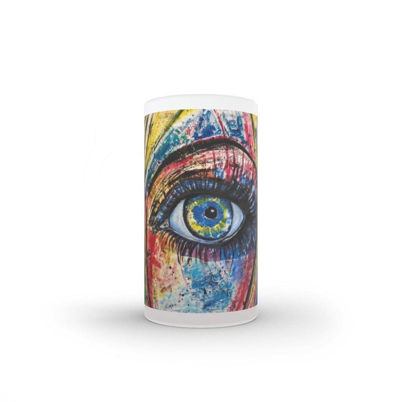 16oz Frosted Glass Stein Eye - Etsy UK