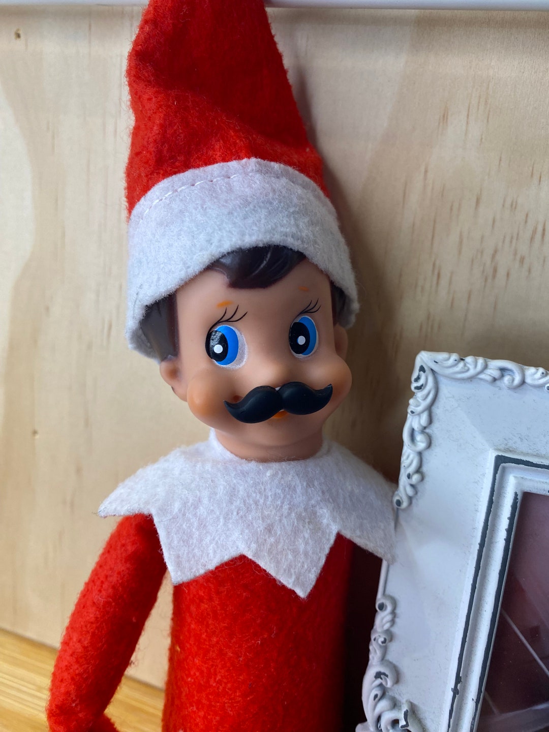 Moustache Elf on a Shelf Cheeky Funny Christmas - Etsy