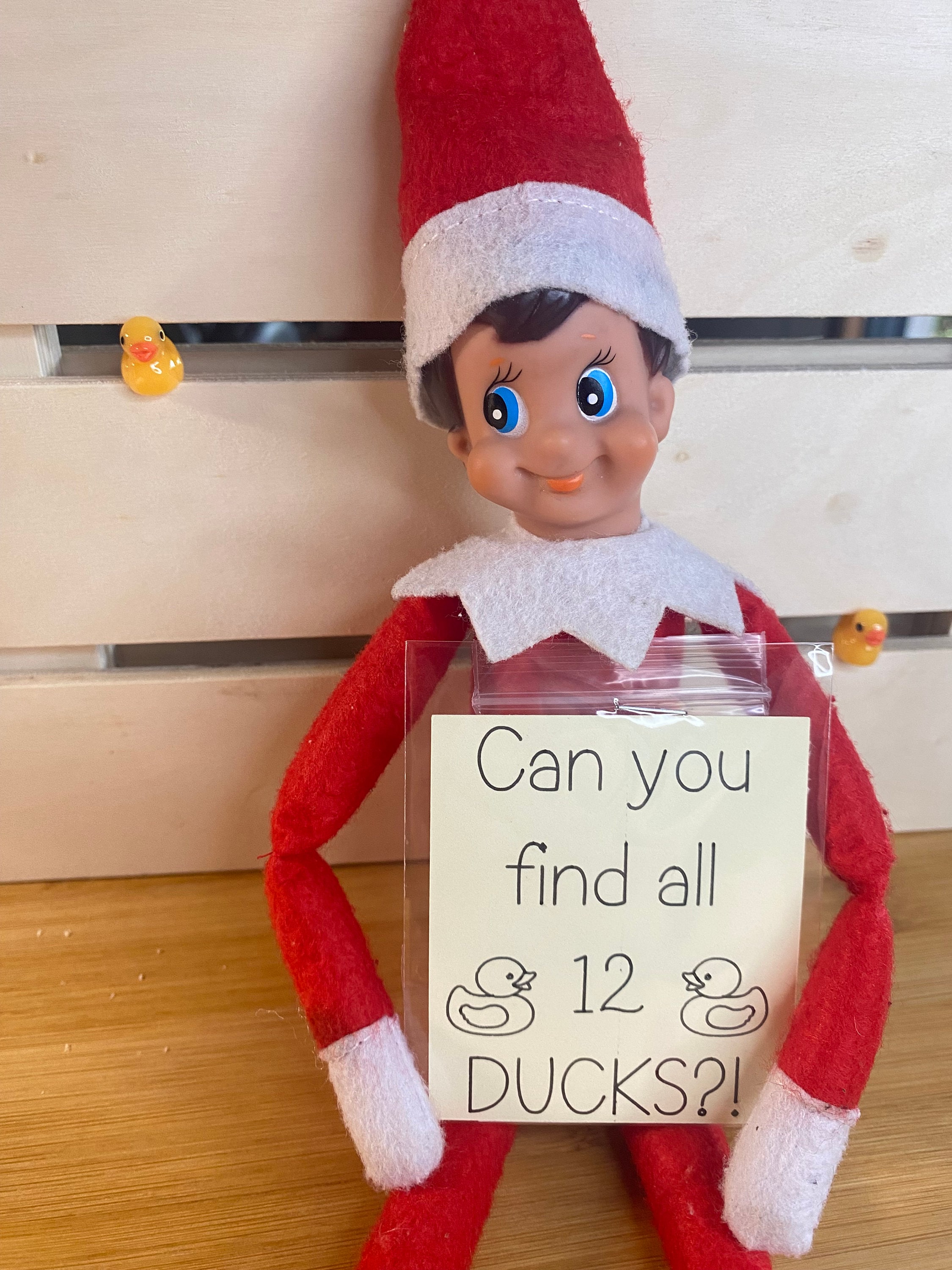 Can You Find the Ducks Elf on a Shelf Cheeky Elf Funny Christmas Game ...