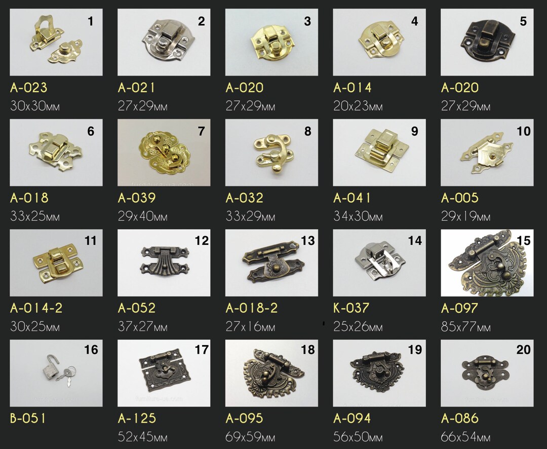 Furniture Hardware, Metal Hardware for Boxes, Jewelry Box Latch, Box ...