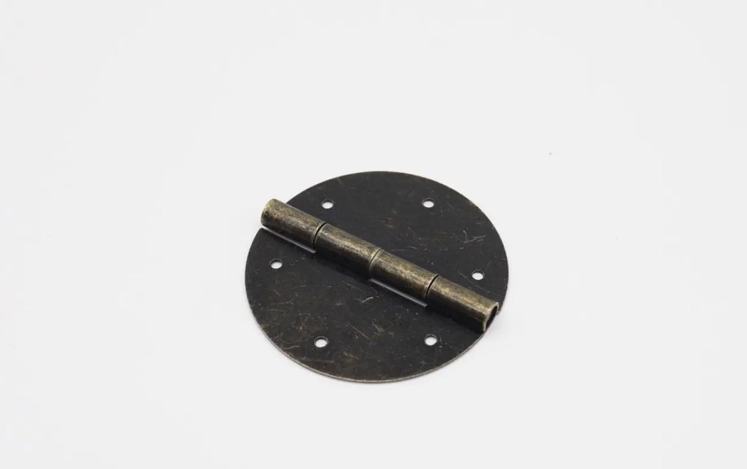 Set of 5 Round Hinges, Jewelry Box Hinge, Mini Metal Hinge, Decorative ...