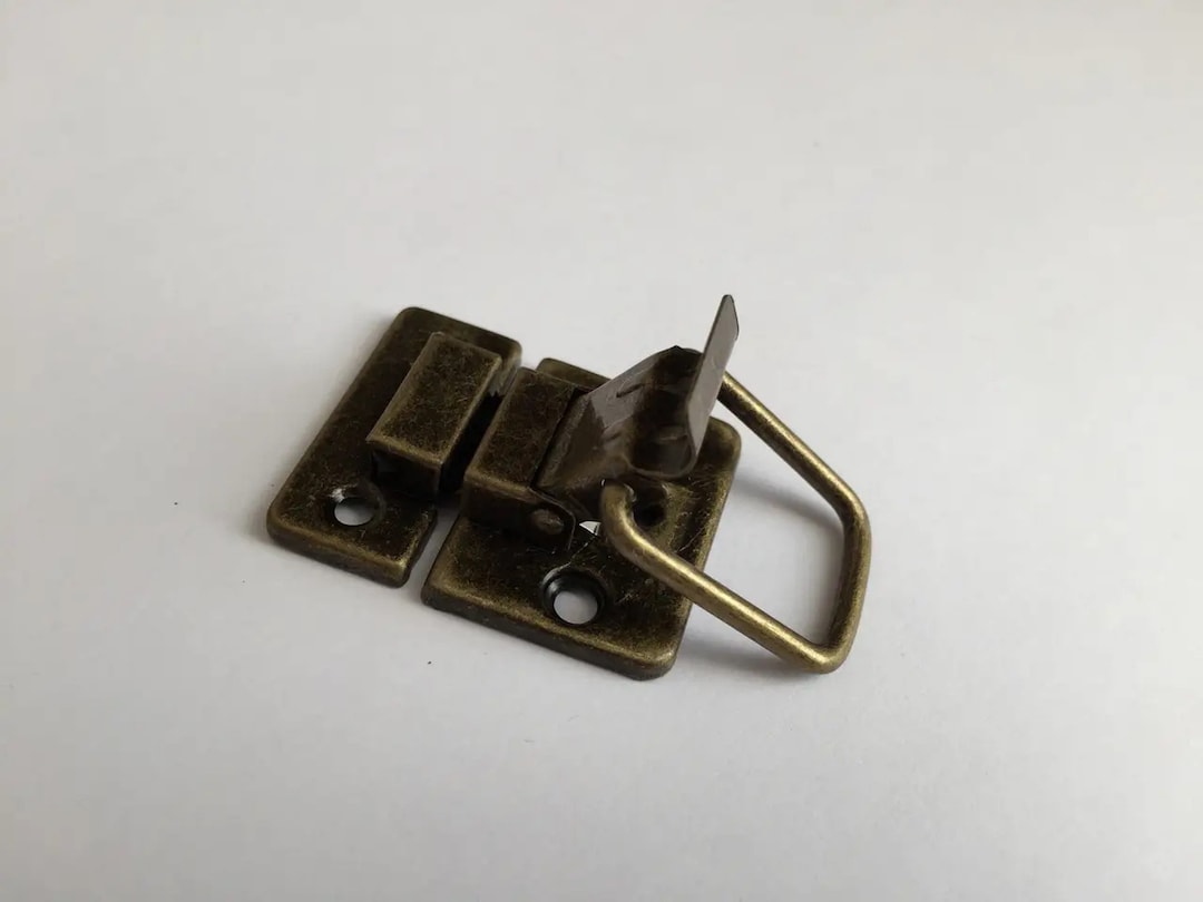 Small Brass Latch for Tool Box, Metal Latch for Making Jewelry Box ...