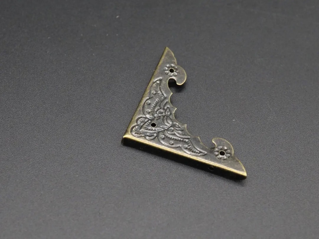 Set of 4 Overhead Vintage Corners 40x4mm, Decorative Corner, Bronze ...