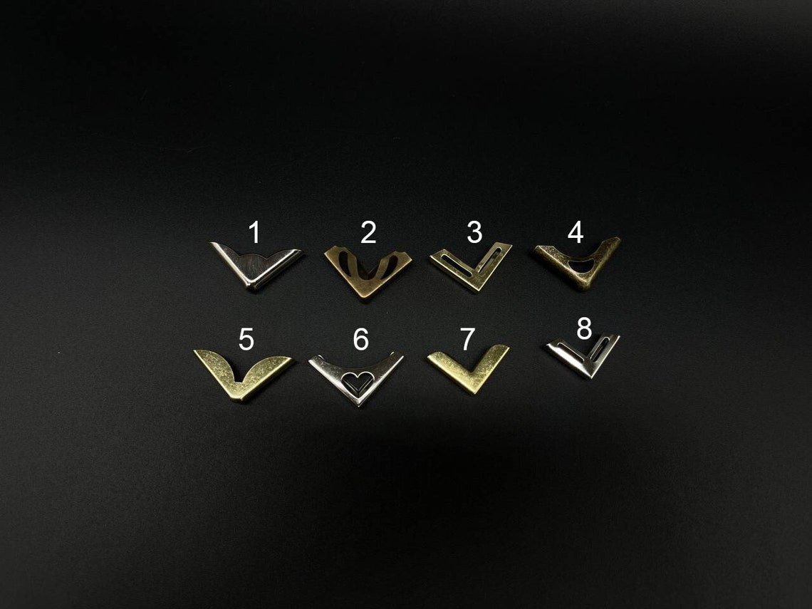 Decorative Corner Brackets Set of 10, Book Metal Corners, Jewelry Box ...