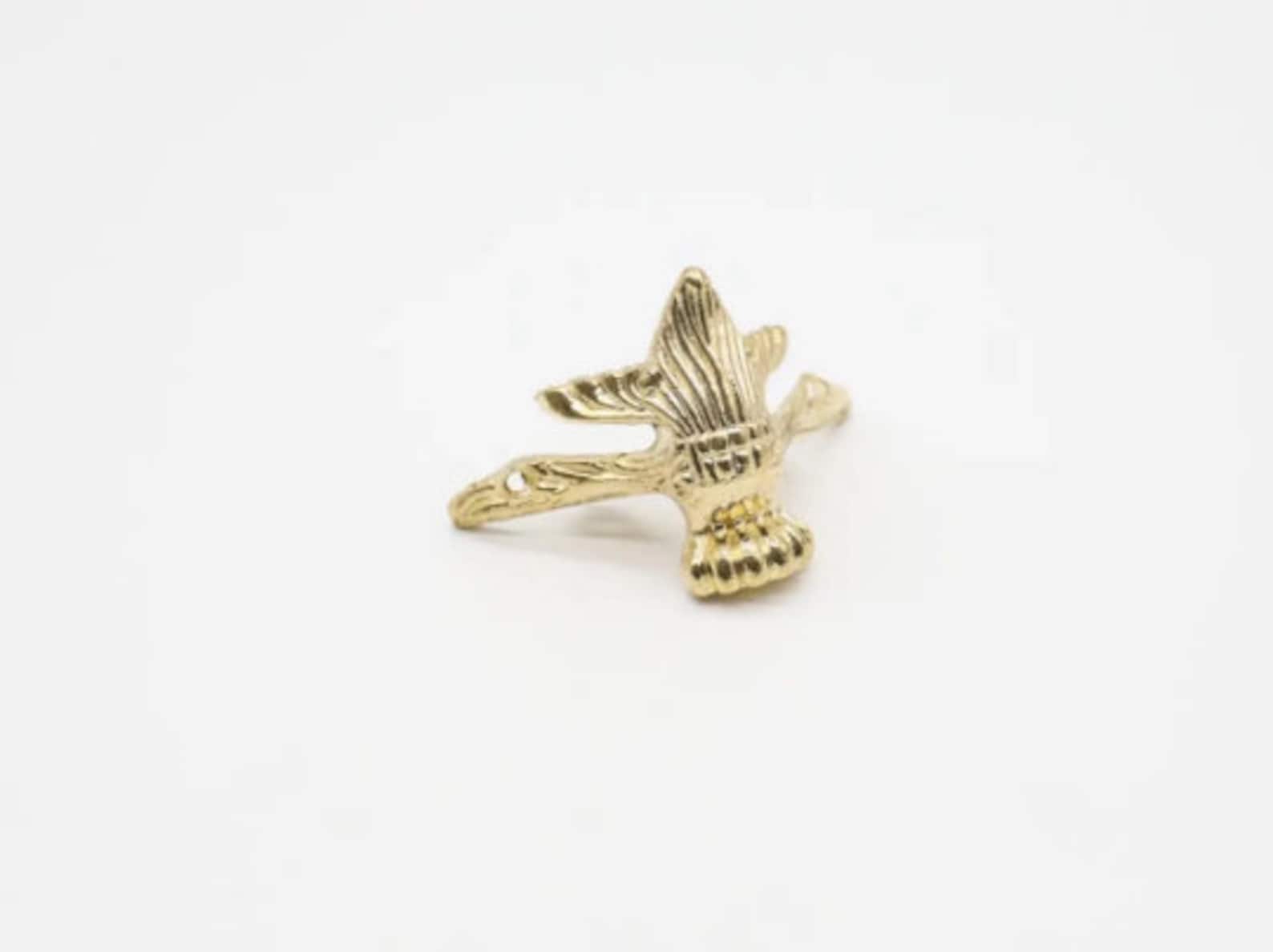 Antique Brass Feet for Jewerly Boxes, Decorative Vintage Metal Box Legs ...