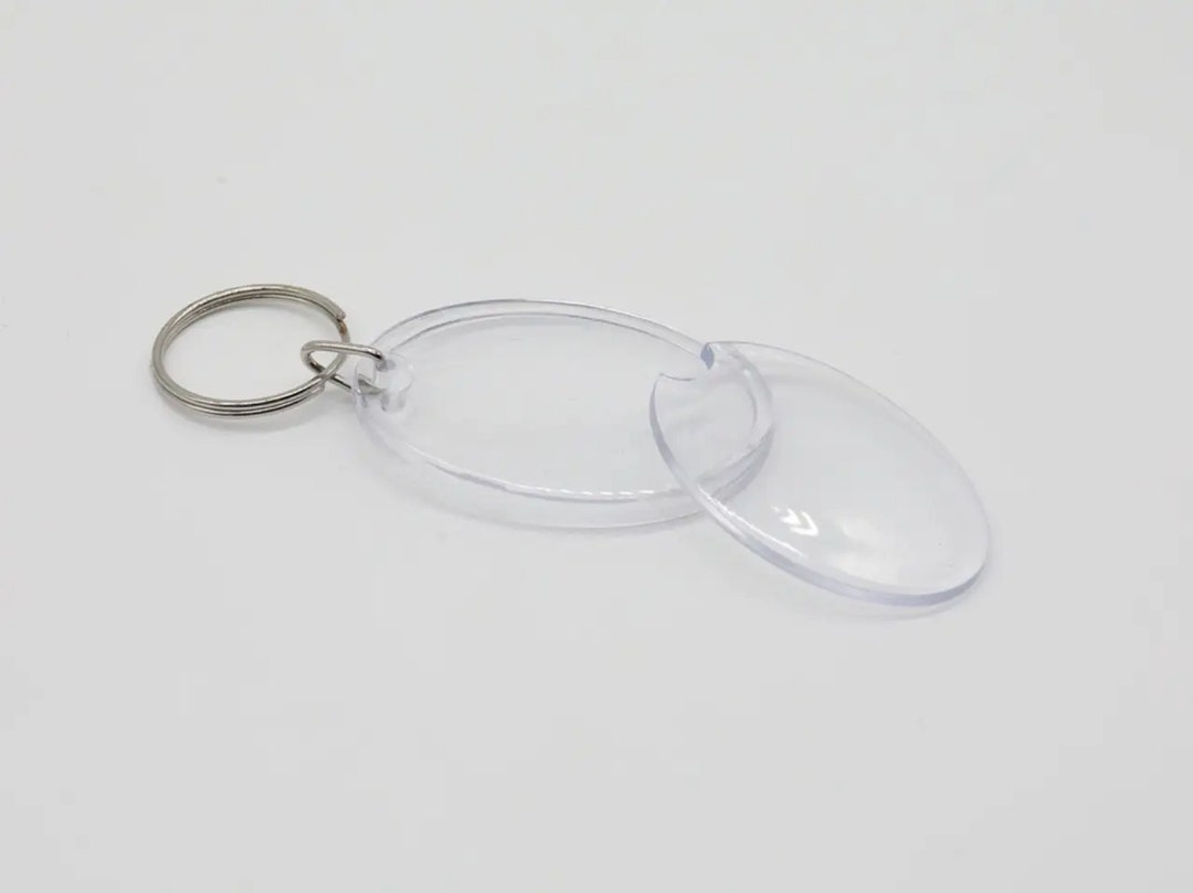 Acrylic Keychain Oval, Acrylic Keychain Blank, Blanks, Blank Keychain ...