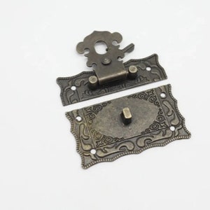 Metal Latch for Boxes, Chest Hardware, Decorative Latch for Box ...