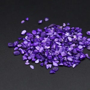 Violet Decorative Pebbles 100 G, the Crushed Stone is Polished ...