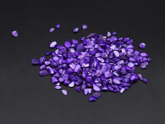 Violet Decorative Pebbles 100 G the Crushed Stone is - Etsy